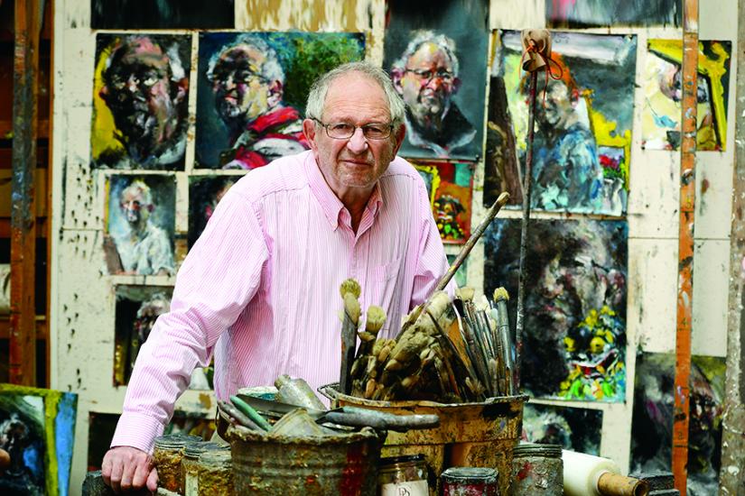 Celebrated painter Raoul Middleman works to perfect the art of the ...