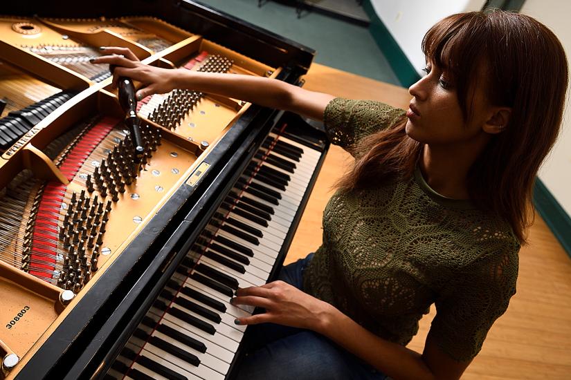 Renee Kelsey keeps the sound shimmering in Peabody's pianos | Hub