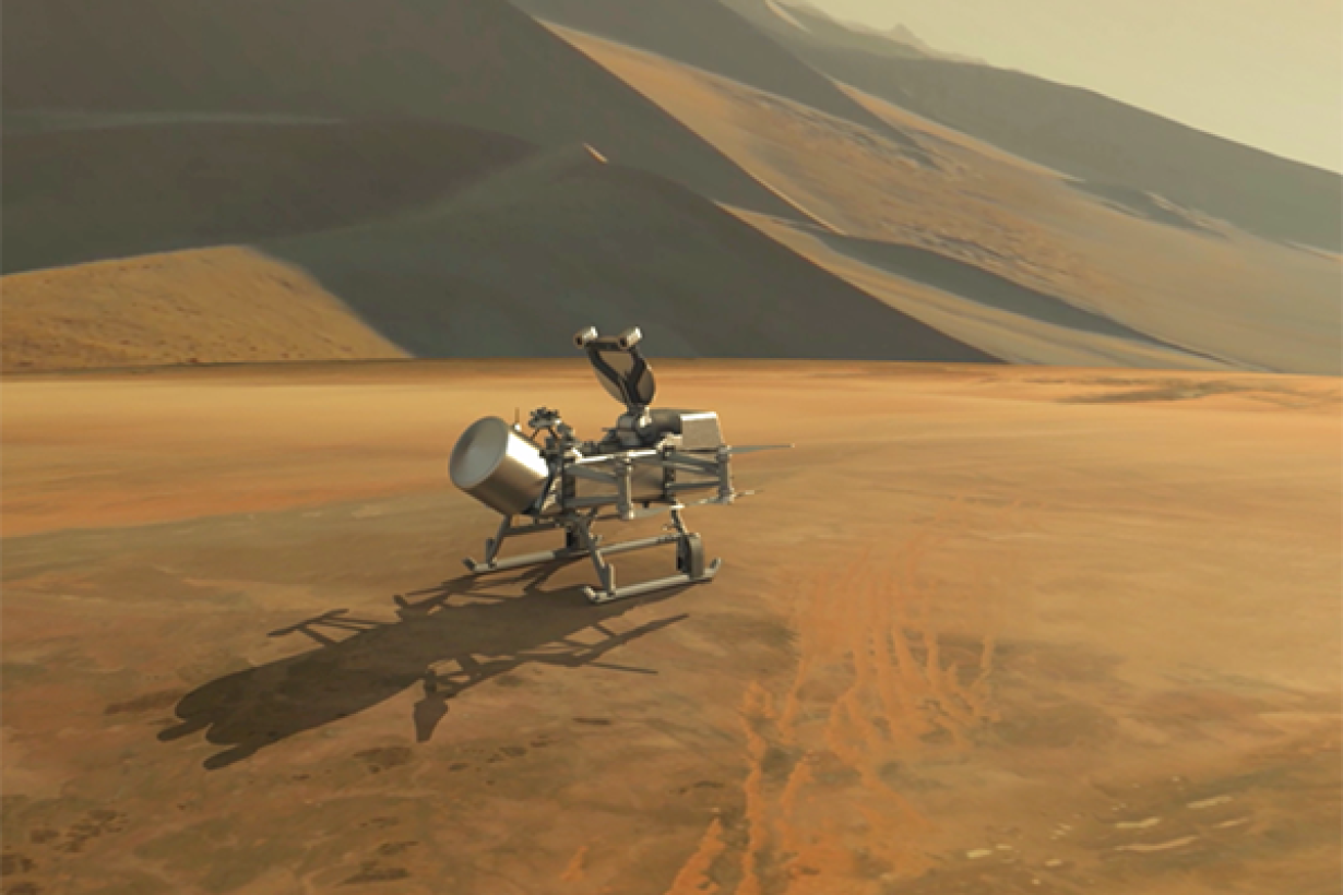 Zibi Turtle tours Titan, discusses Dragonfly mission during TED Talk | Hub