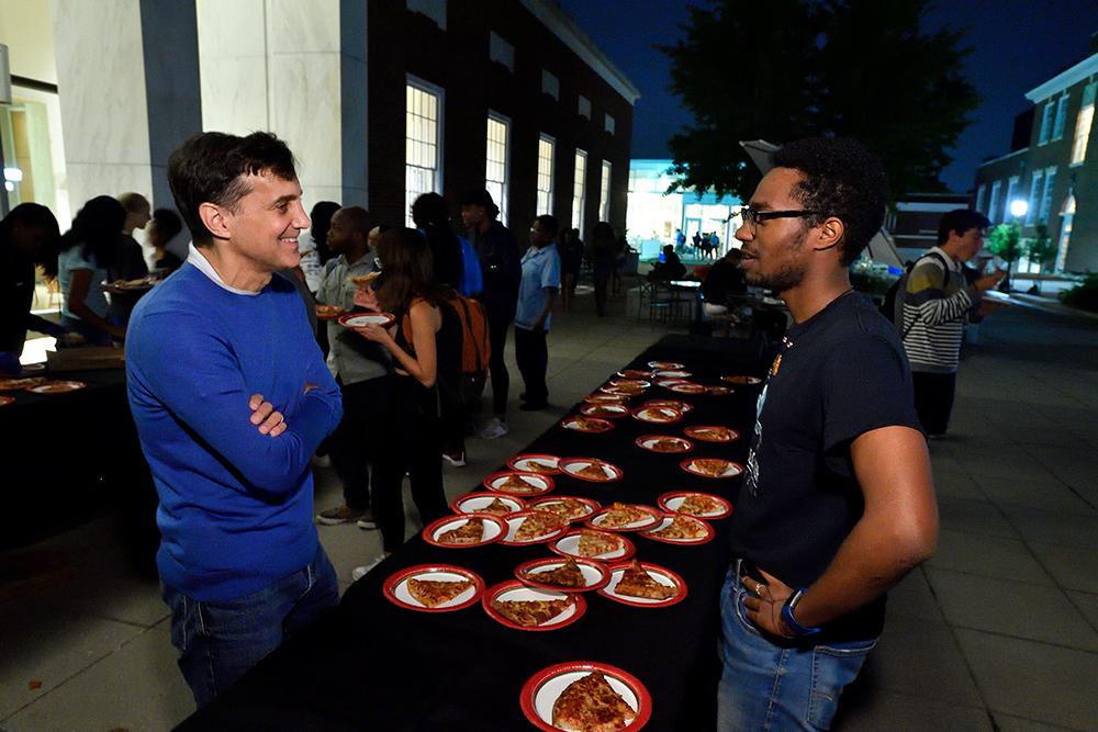 Food for thought: At Homewood, a late night pizza party with President ...