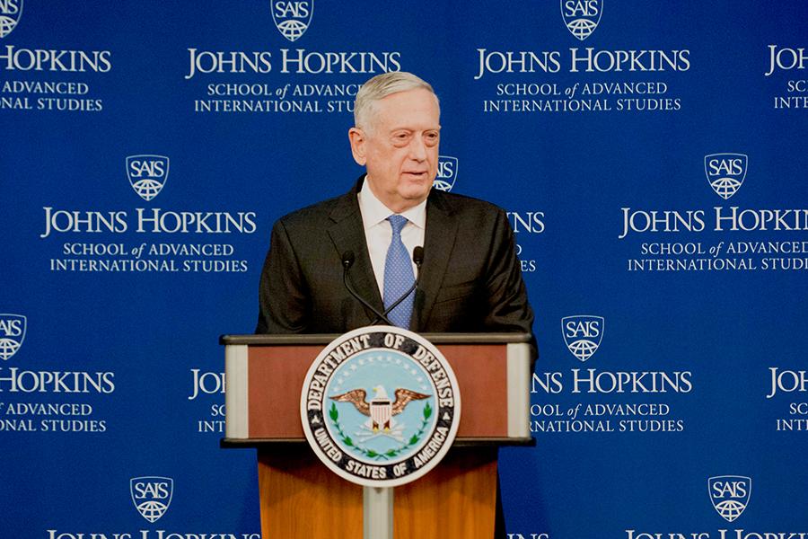 U.S. Defense Secretary James Mattis outlines bold new national defense ...