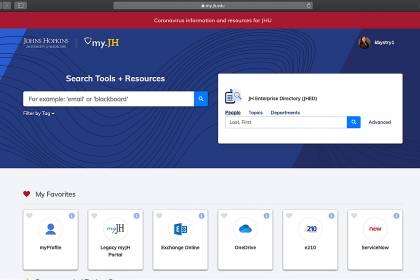 A new look for your myJH portal | Hub