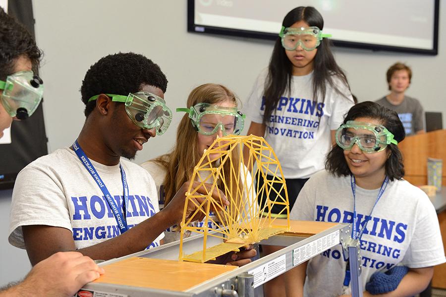 Carb loading: Aspiring engineers compete in annual Spaghetti Bridge ...