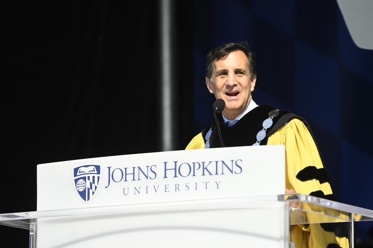 President Daniels speaks about the importance of small contributions to ...