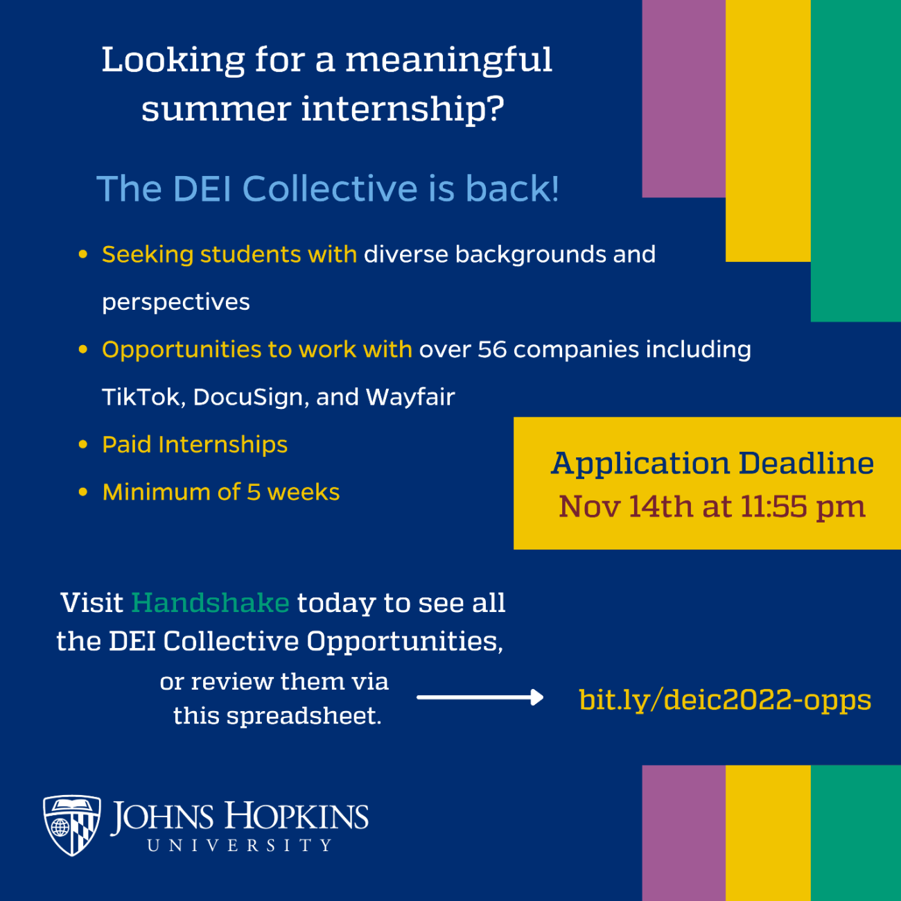 DEI Collective Hiring Event: Secure your summer 2022 internship | Hub
