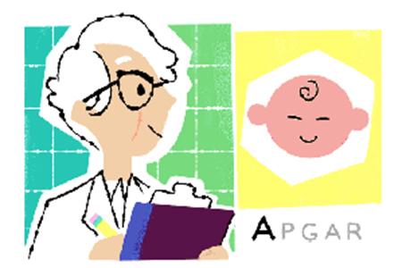 Newborn health advocate Virginia Apgar, a Hopkins alum, gets a Google ...