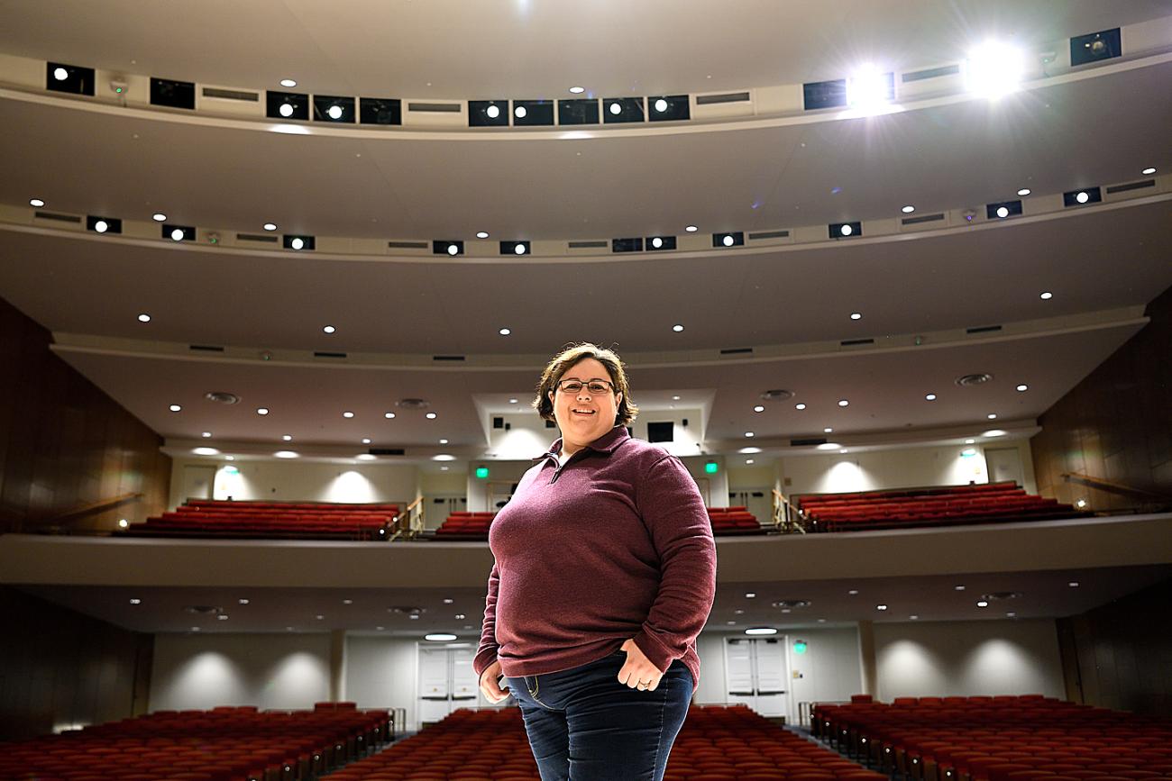 Heather Michaelson makes art of light and sound for Shriver Hall | Hub