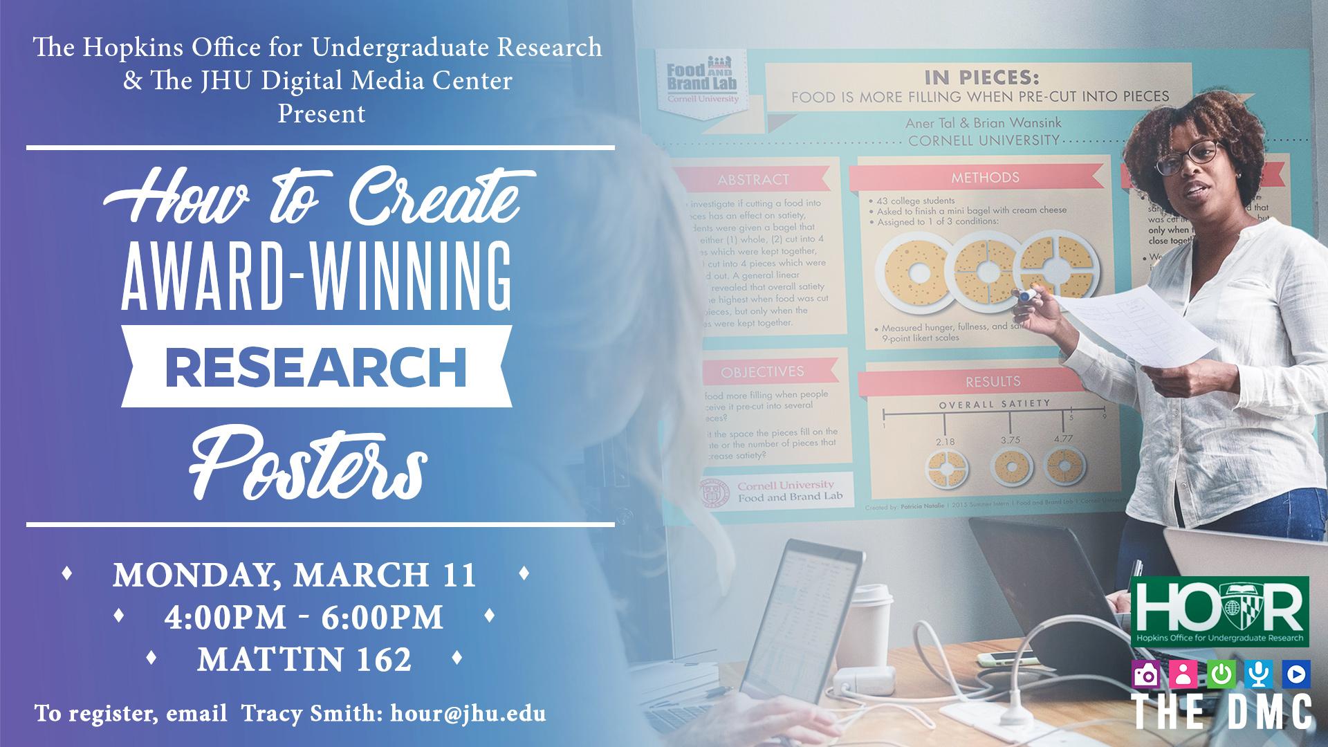 How to Create Award-Winning Research Posters (Mon, Mar 11 | 4pm ...